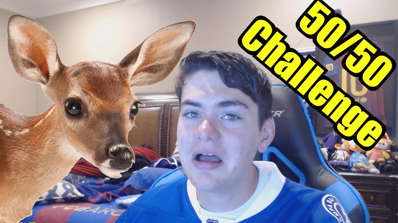 POOR LITTLE DEER.. 50/50 Challenge! - YouTube