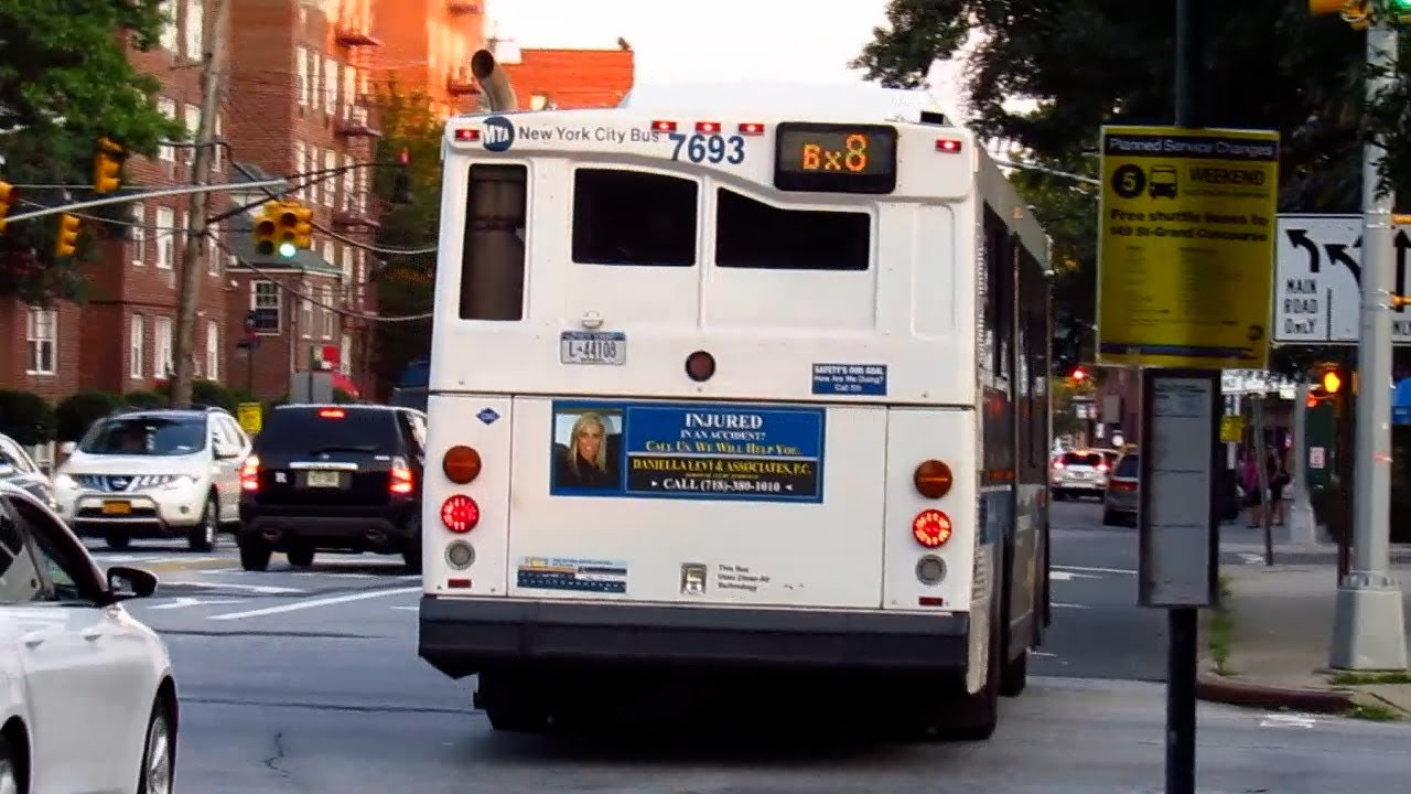 MTA New York City Bus: New Flyer D60HF #5717 on the 5 Train & Orion VII ...