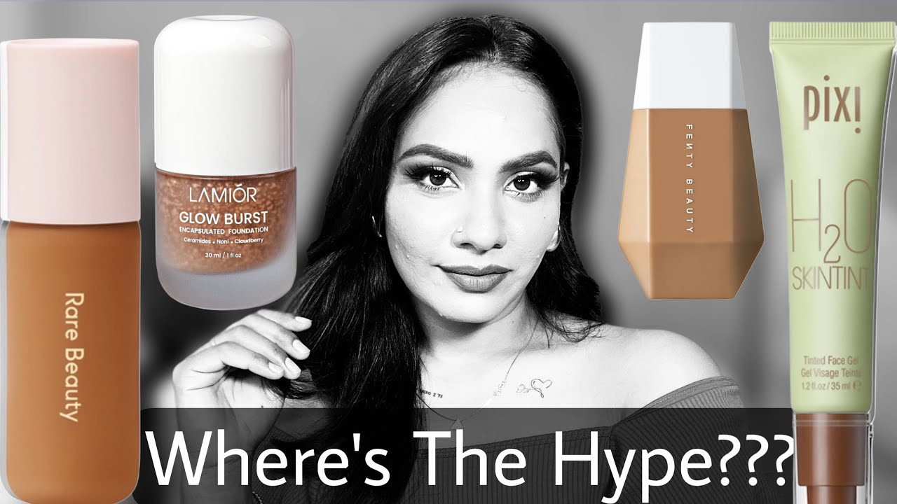 SUBTLE GLAM MAKEUP TUTORIAL USING ALL VIRAL SKIN TINTS//HONEST REVIEW ...