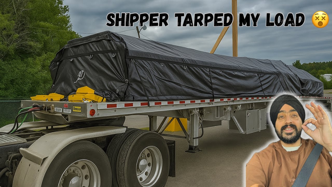 Shipper Tarped my load in NB 😍 | see how Punjabi’s help each other @VKSTrucker - YouTube
