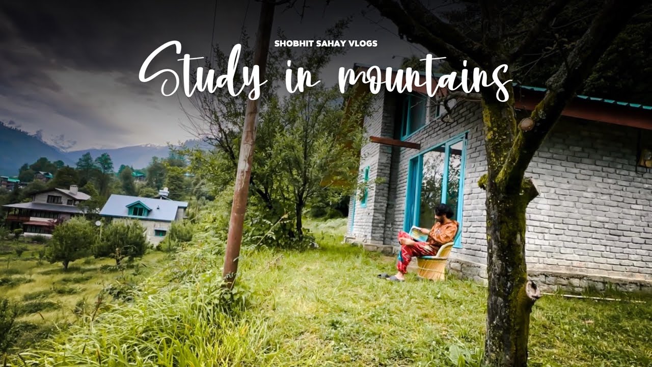 Study in Mountains⛰️- 1st Study Vlog For NEET 2024 - YouTube