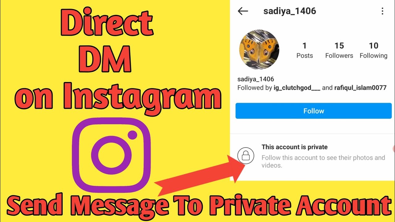 🔴How To Send Message To Instagram Private Account | Instagram Private ...