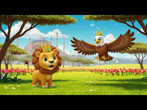 🇹🇷 🎥✨ Aslan Kral ve Kartal Kral | Eğlenceli Çocuk Şarkısı | CantaMundos