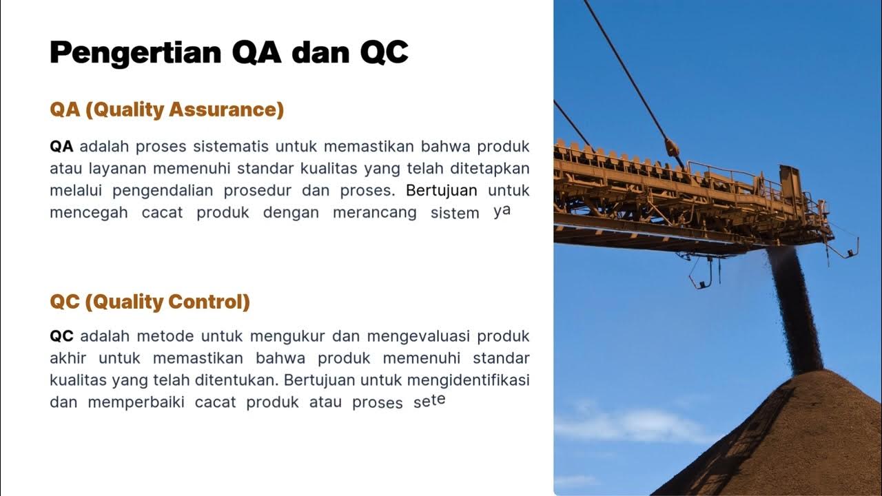 Pengertian QA dan QC - YouTube