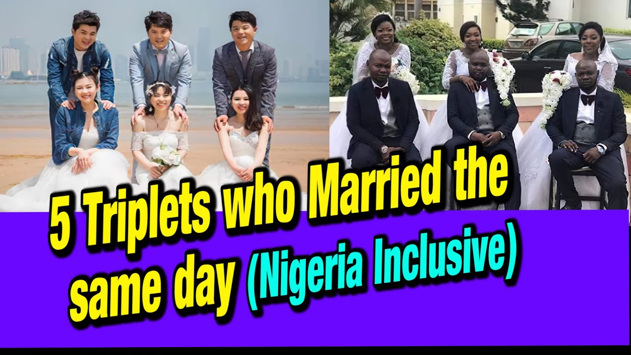 Identical Twins Marry Identical Triplits