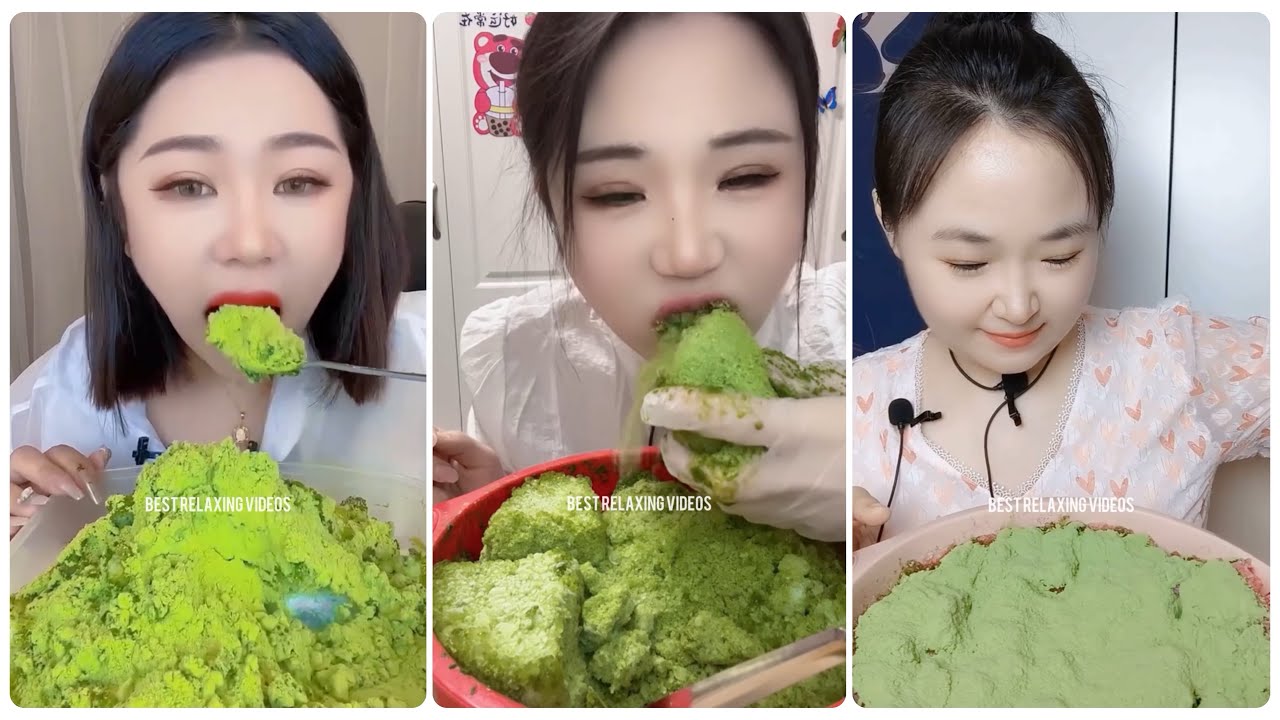 Eating Matcha Powdered Ice – Mukbang with ASMR Sounds! - YouTube