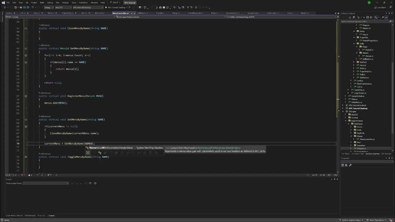 Menu Controller and Exit Menu - Monogame Dev Tutorials C# - p 2-23 - YouTube