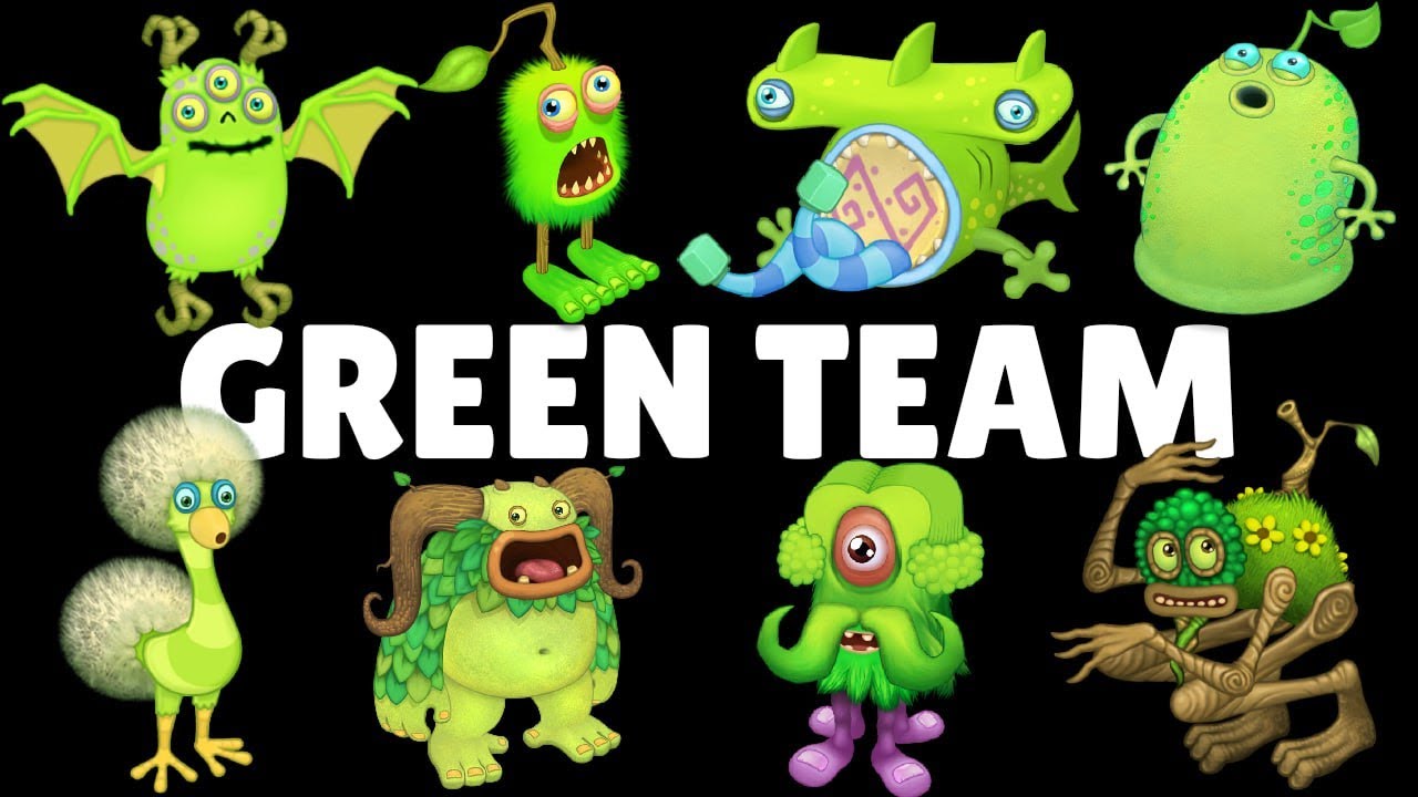 Green Team Monsters (All Sounds ? Animations) - My Singing Monsters #47 ...