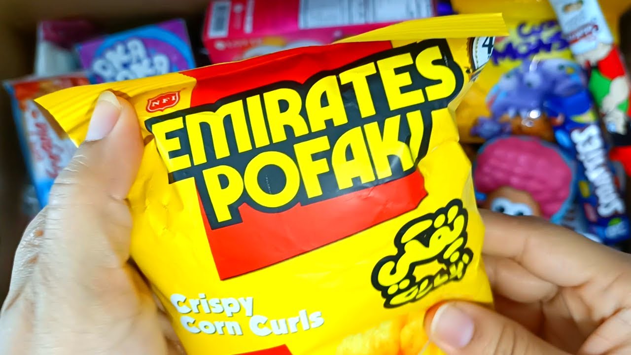 Emirati Pofak Chips, Snack opening video, Very Yummy Candy with Fanta ...