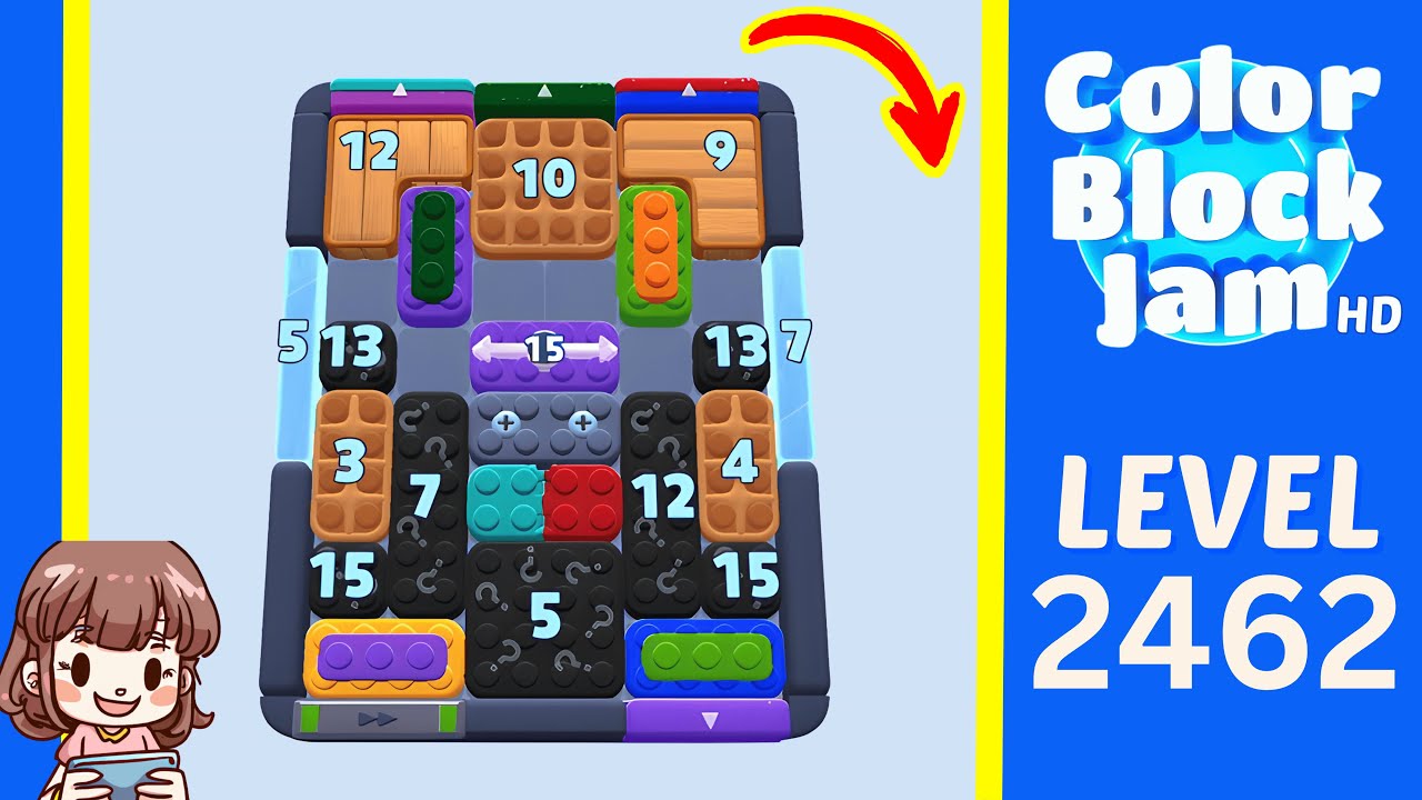 Color Block Jam Level 1551 (2462) Solution Walkthrough - YouTube