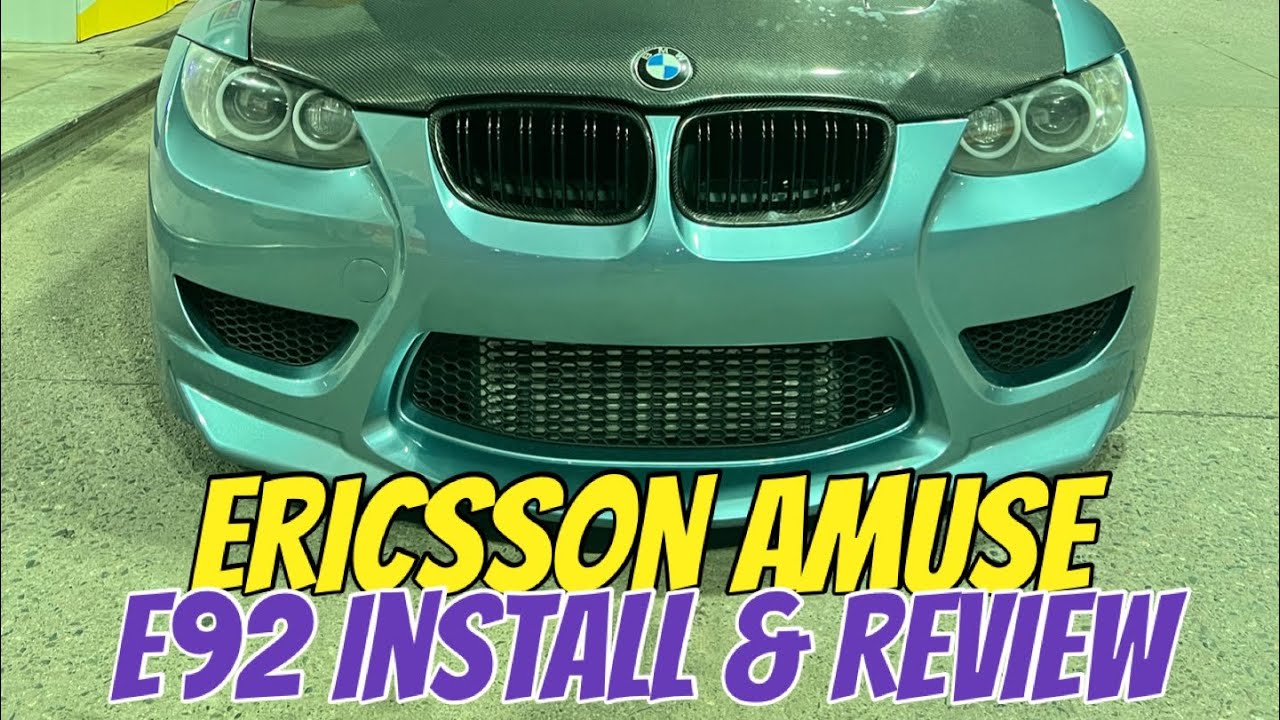 Ericsson Amuse E92 Front Bumper Installation & Review - YouTube