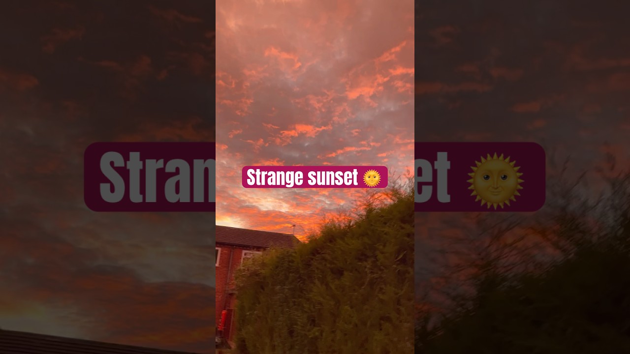 Strange Sunday evening sky🌞#sunset #eerie #picturesque - YouTube