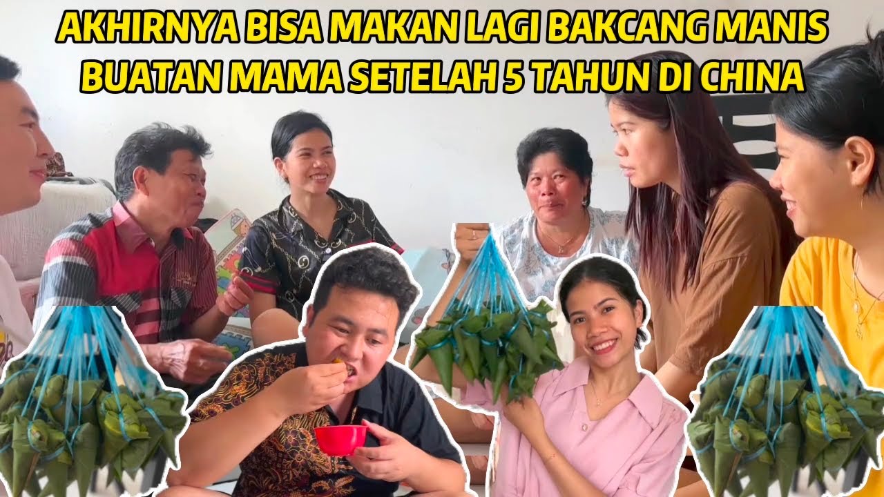 SUAMI & ADIK IPAR PERTAMA KALI COBAIN BAKCANG MANIS INDONESIA BUATAN ...