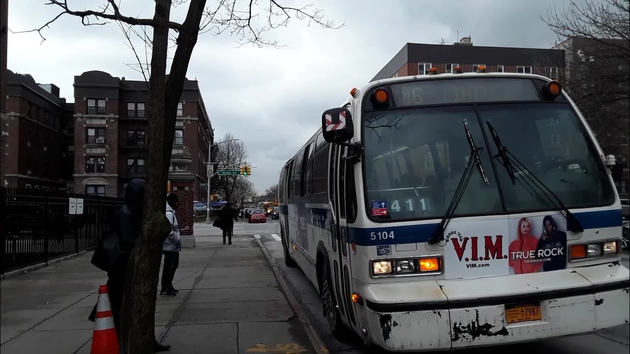 MTA NYC Bus: 1998 RTS-06 #5007, #5085, #5104 B6 @ Avenue J & Ocean ...