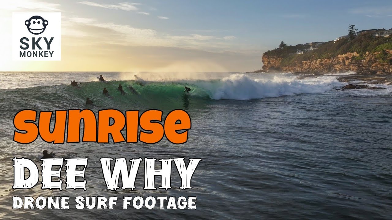 Dee why point, RAW drone surf footage. - YouTube