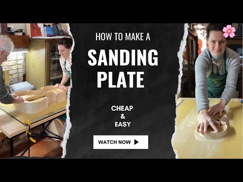 🎻🌸 How to make a Sanding Plate DIY - YouTube