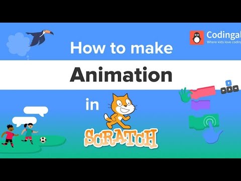 How to move a sprite in scratch|Move a sprite scratch with Tehmina latif |make animation in ...