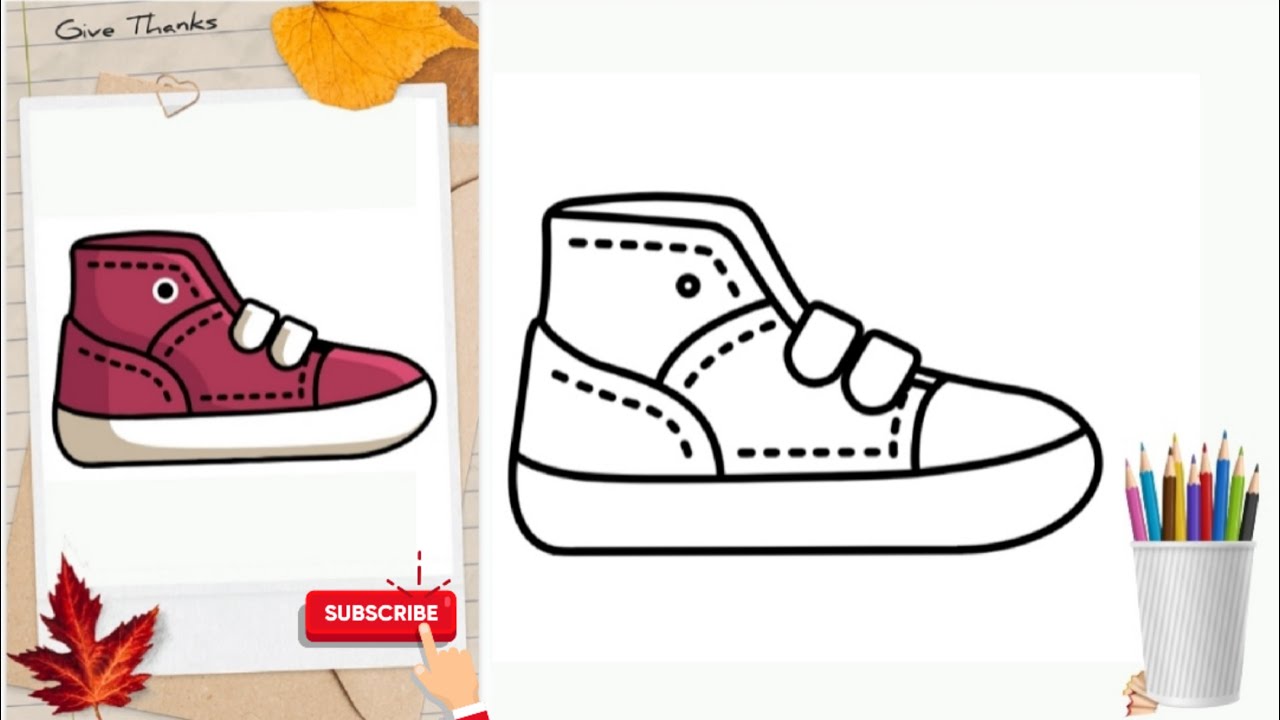 How to draw Cute Shoes/Drawing/Paiting/Coloring #dressup#magicdrawing🪄 ...