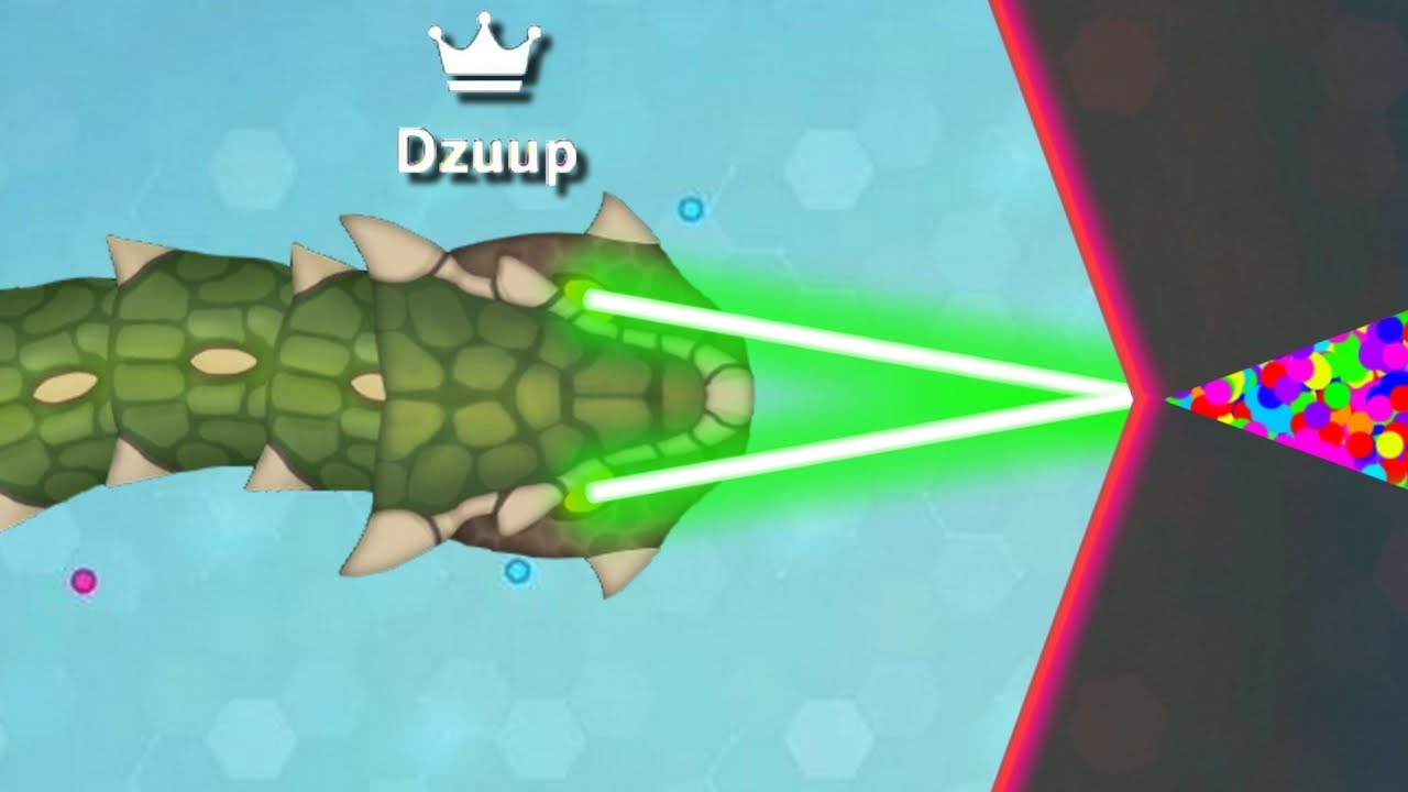 Snake.io GIANT Laser snake destroys map border HIGHSCORE in snakeio ...