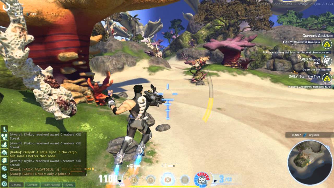 Обзор игры Firefall Класс Engineer (Инженер) - YouTube