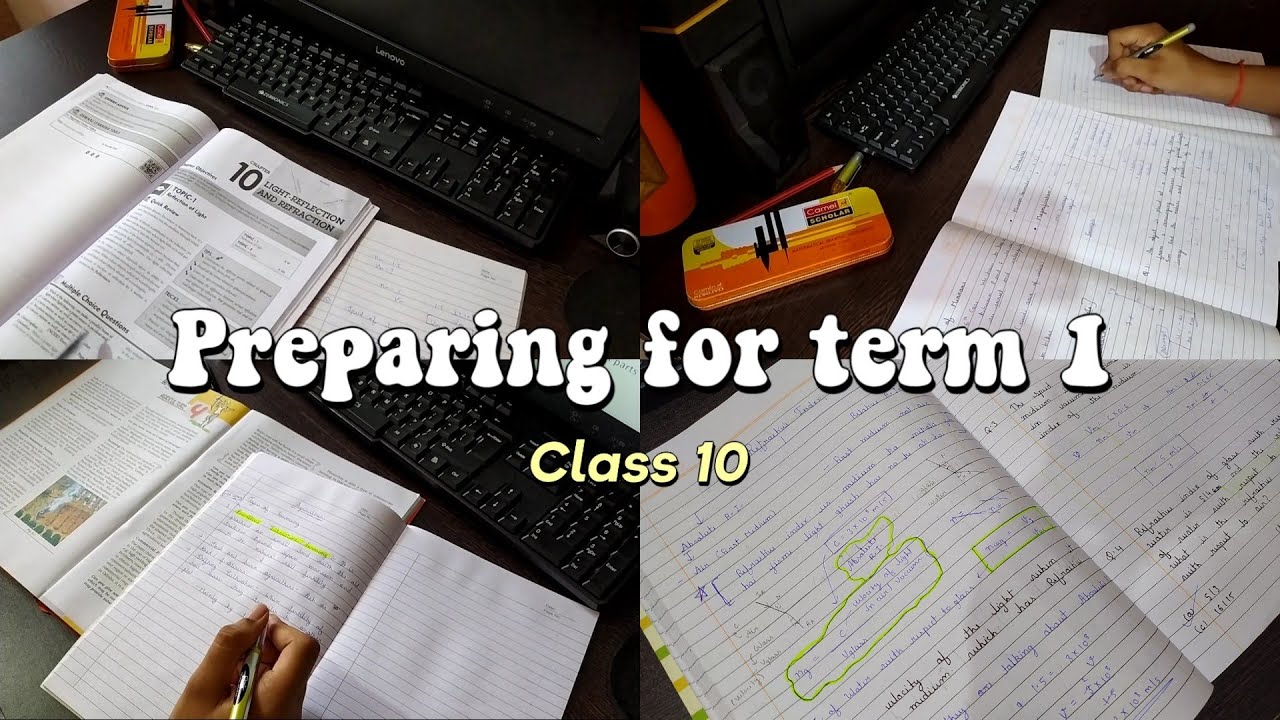 Study Vlog 📚 | Preparing for Term 1 board exams | study vlog class 10 | Studyhut - YouTube