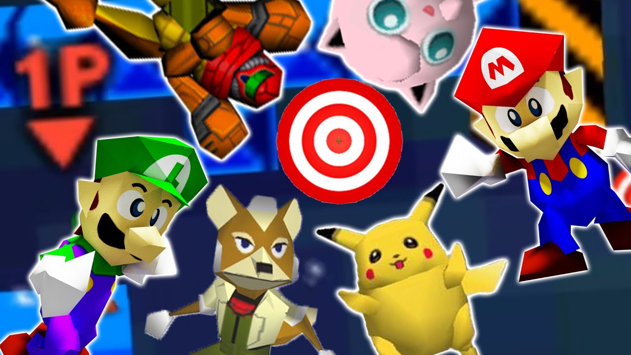 8 YOUTUBERS Smash 64 Break The Targets RACE! - YouTube
