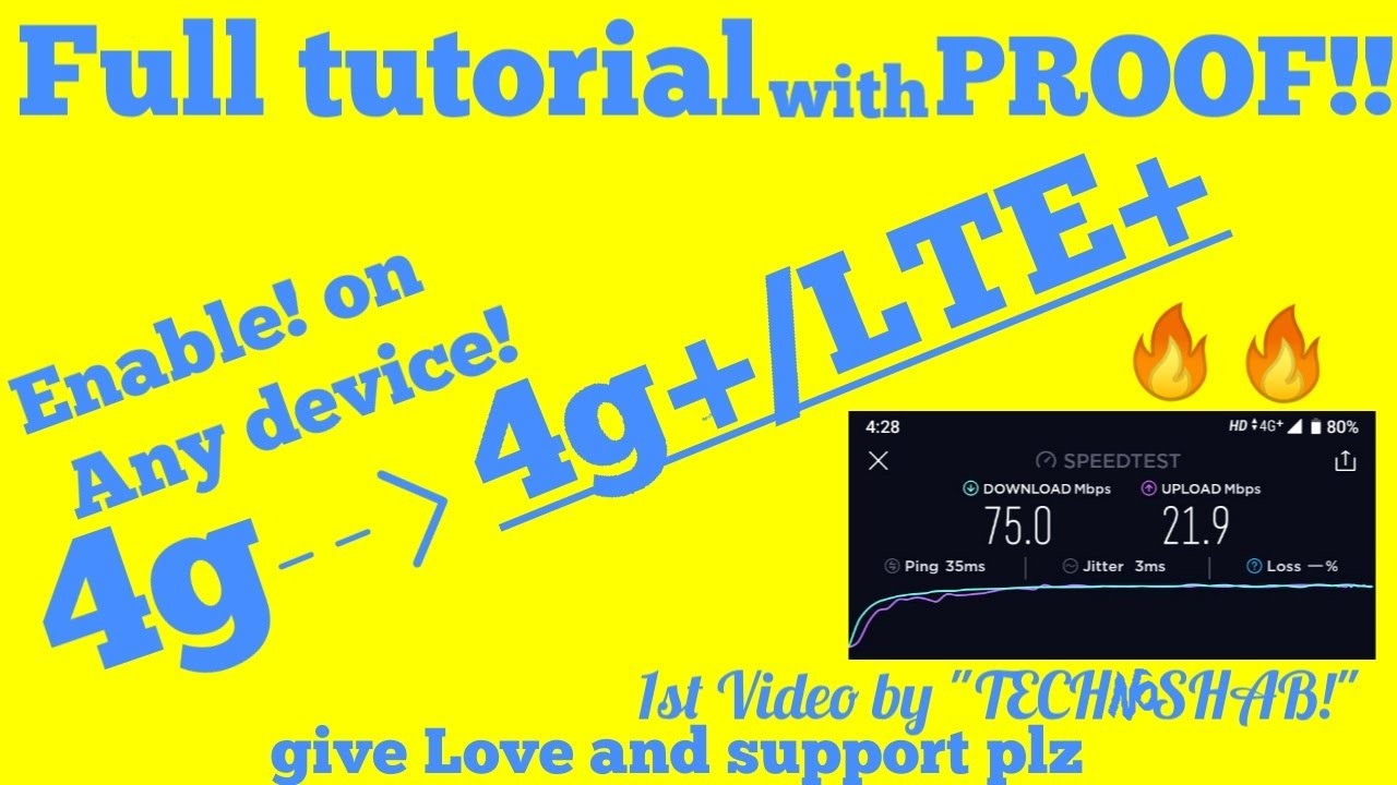 ENABLE 4g+/LTE+ in any device!,No Root ,with PROOF!,DETAILED TUTORIAL ...
