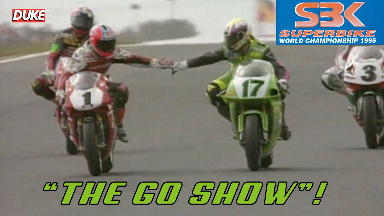 Anthony "The Go Show" Gobert wins the final race of the 1995 WSBK ...