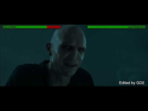 Harry Potter vs. Lord Voldemort (GOF) with healthbars
