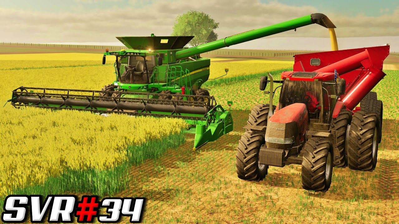 FS22 SVR#34 - LA JD S680 EN LA COSECHA DE ARROZ RINDIENDO 8.5T/HA - YouTube