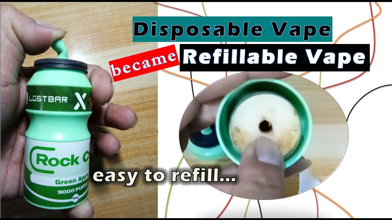 rock cult 9000 puffs disposable vape || became refillable vape || demon ...