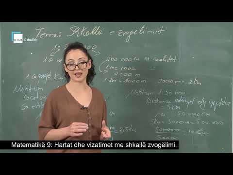 Matematikë 9 - Hartat dhe vizatimet me shkallë zvogëlimi
