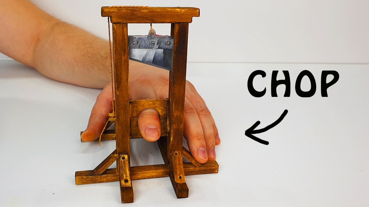 Homemade Kitchen Chopper! Kitchen Guillotine! - YouTube