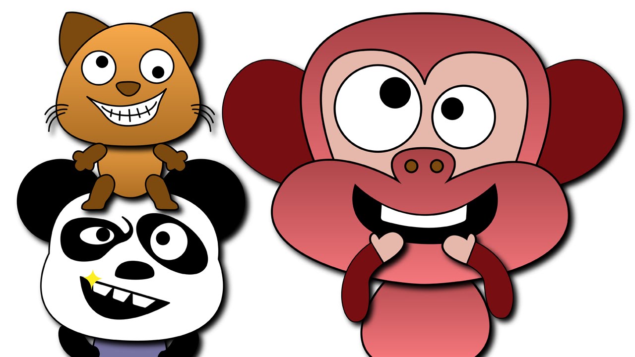 Ten Little Animals Kittens Monkeys Pandas | Children Nursery Rhyme ...