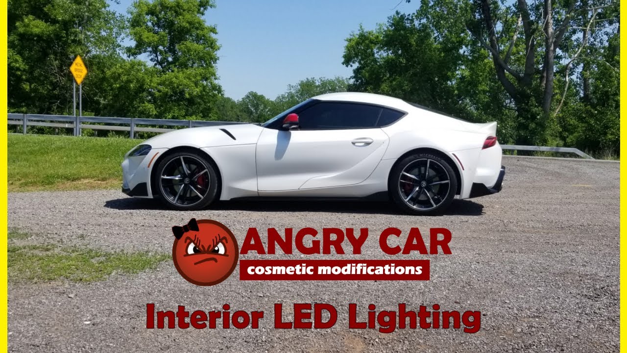 GR Supra LED Interior Lighting // Angry Car - YouTube