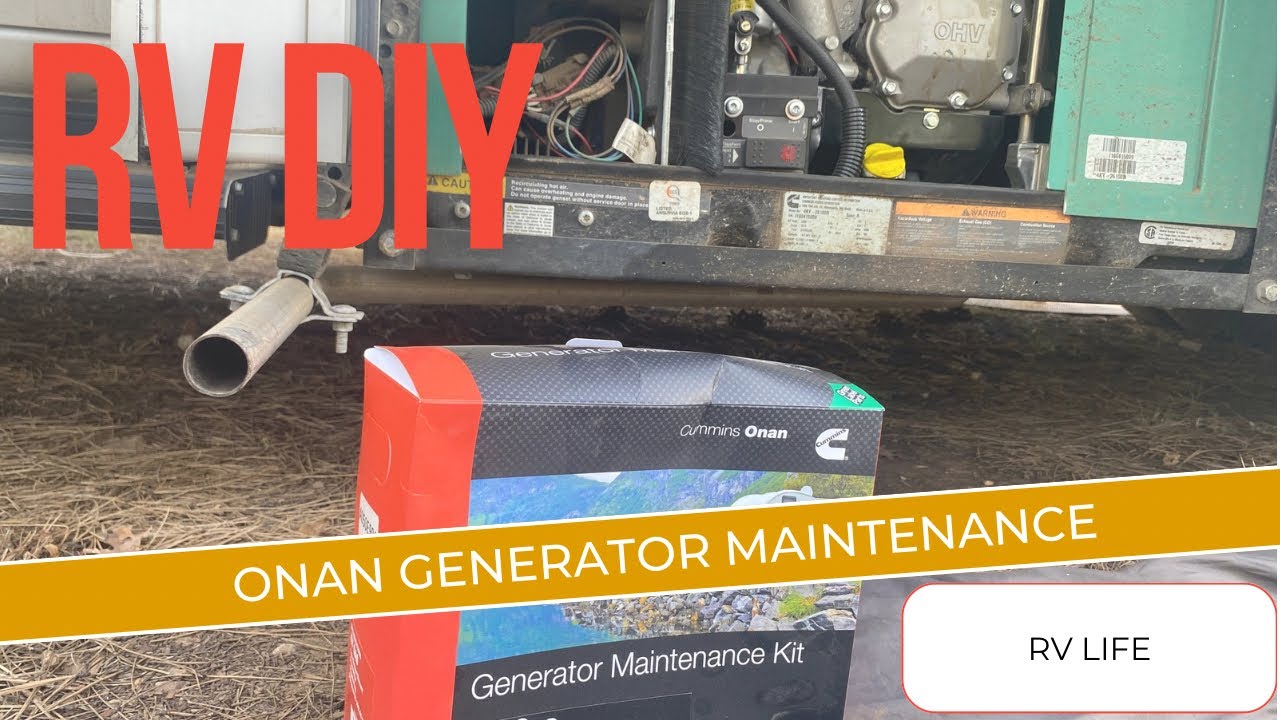 Onan QG 4000 generator maintenance//Full-time RV life - YouTube