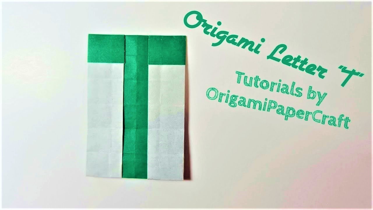Origami Alphabet: Letter T (fumiaki Shingu)Tutorials By Origami ...