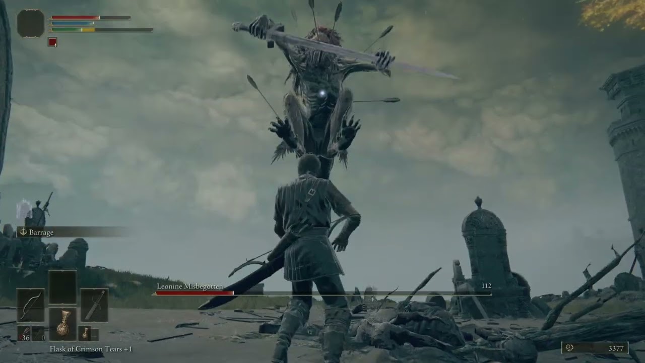 Elden Ring. Leonine Misbegotten, Castle Morne Boss. - YouTube