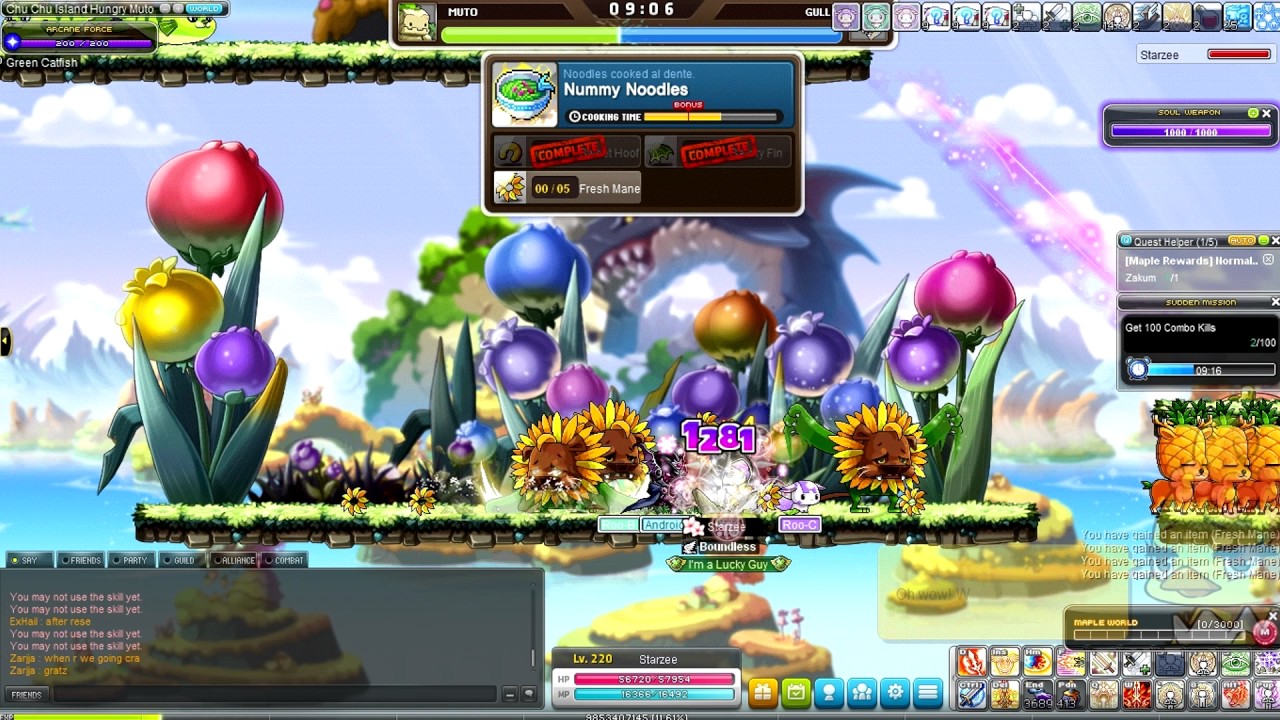Maplestory Hero Hard Hungry Muto PQ Solo - YouTube