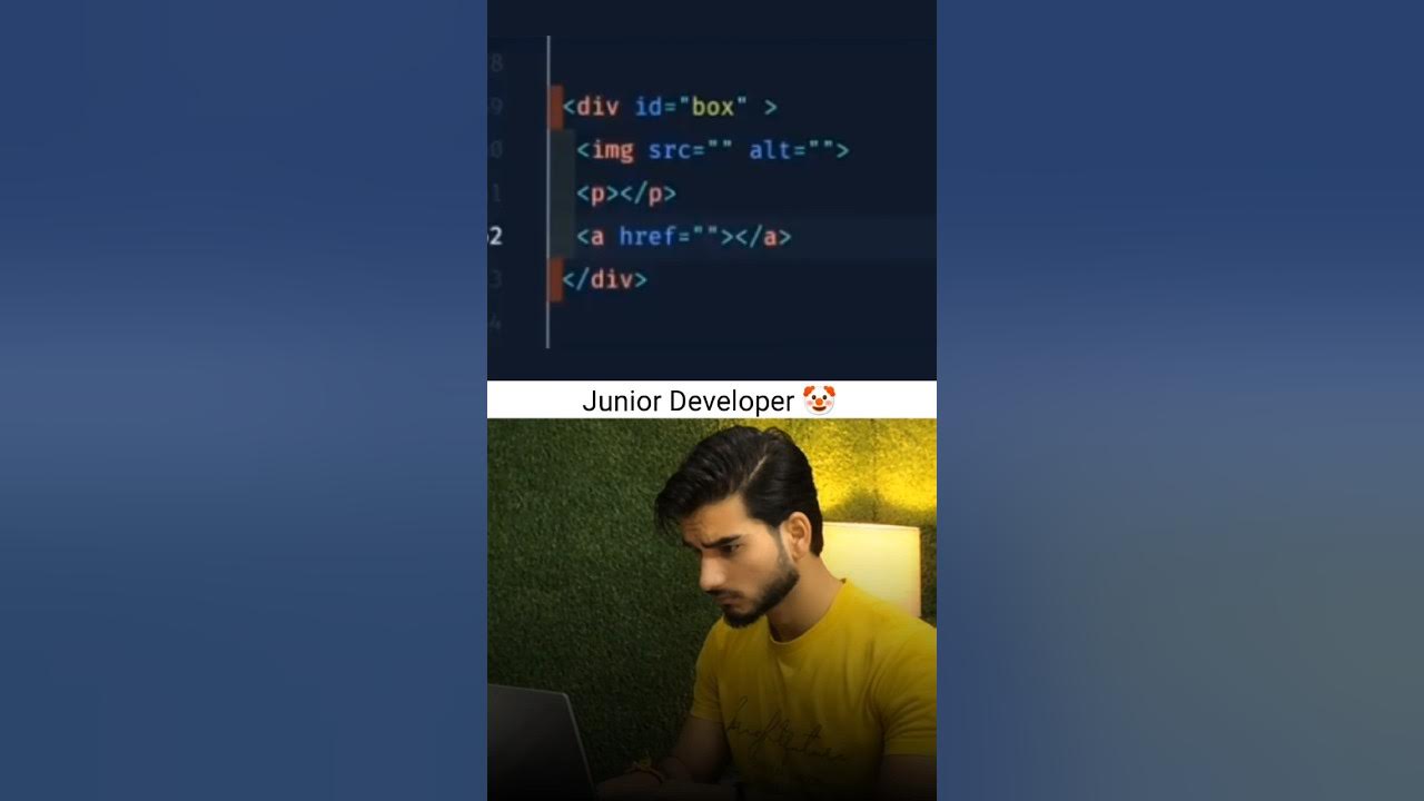 Junior Developer 🤡 VS Senior Developer 😎 #coding #codingmemes #memes #programming #programmer ...