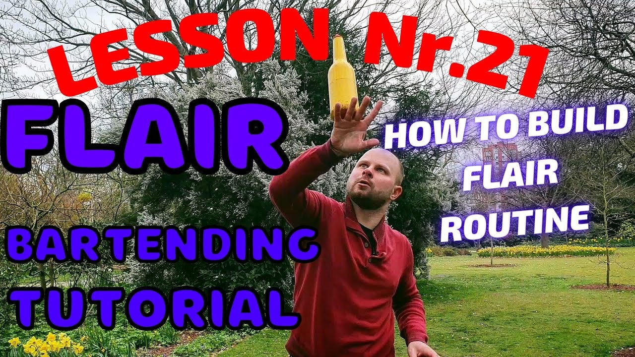 Flair Bartending Tutorial | Lesson Nr. 21 | Exhibition Fast Bottle Flip ...