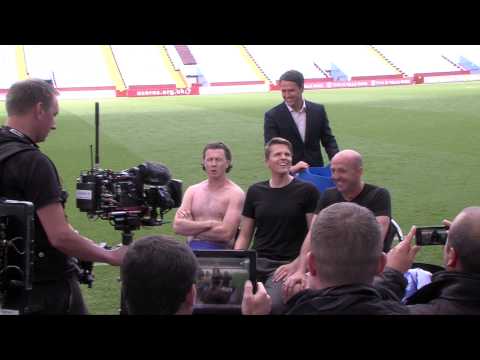 BT Sport crew's 'ALS Ice Bucket Challenge' at Villa Park