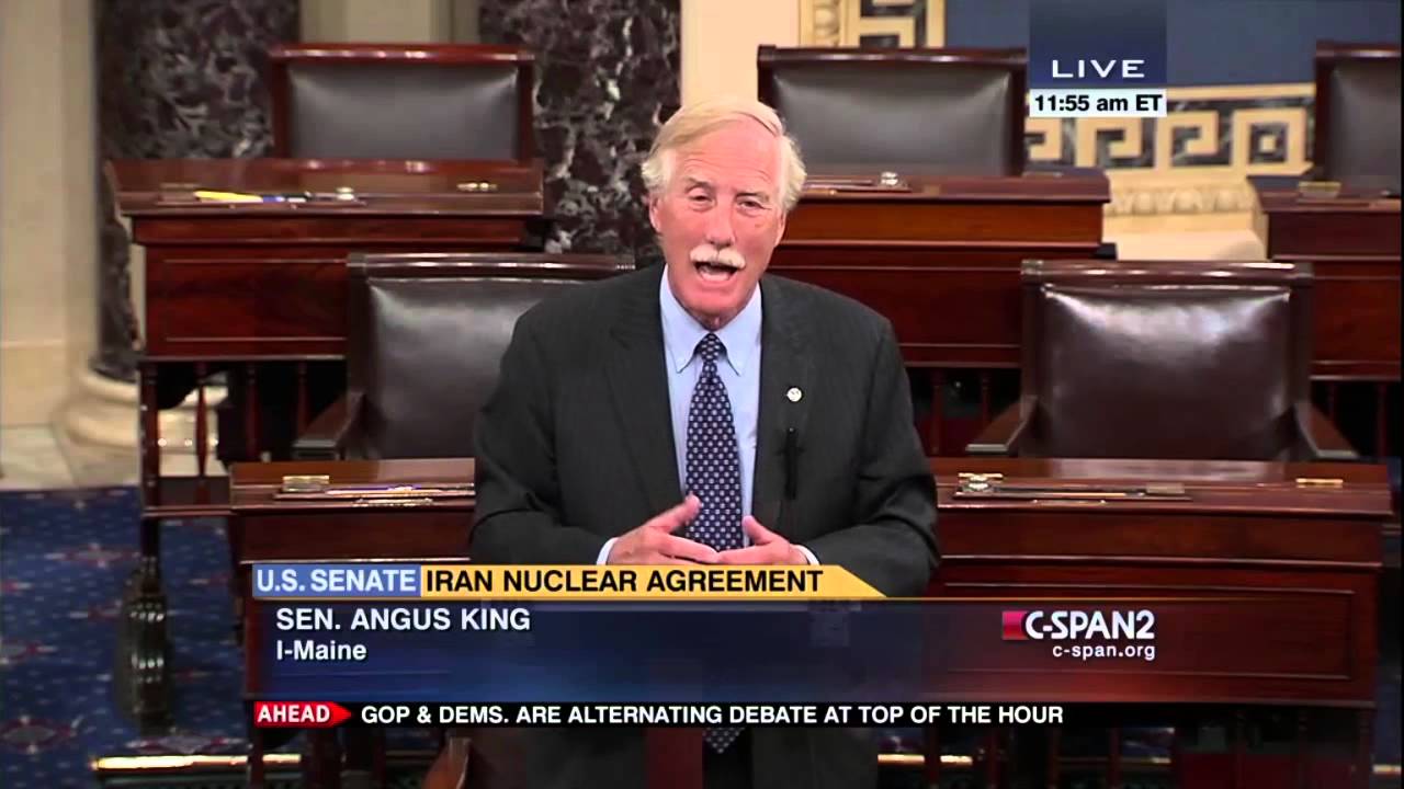 Iran Senate Debate, Angus King, 9/10/2015 - YouTube