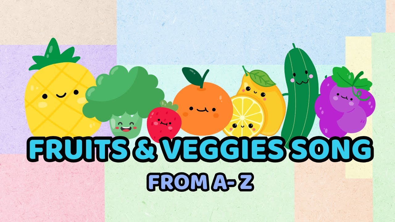 ABC Fruits & Veggies Song | ABC Song | Fruits Song | Vegetables Song ...