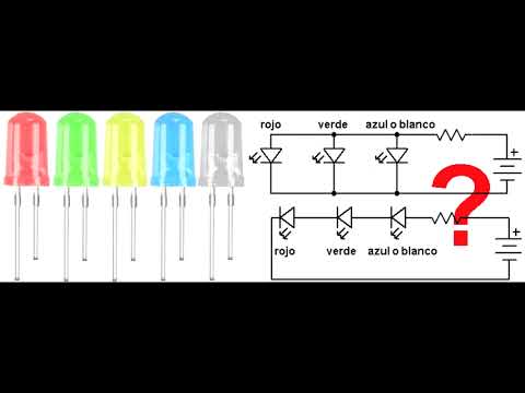 Conectar LEDs en Serie y Paralelo - YouTube