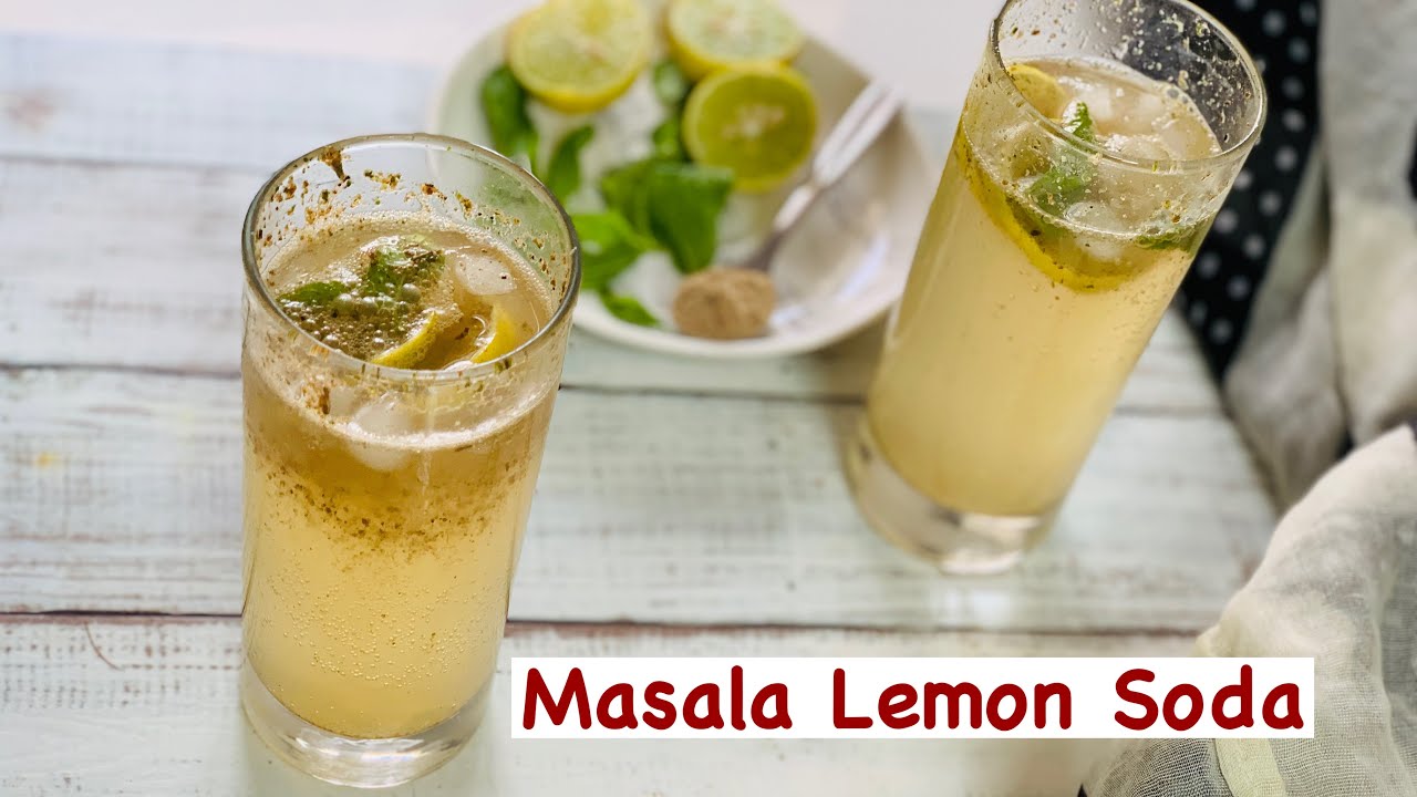 How to make Masala Lemon Soda | Homemade Masala for lemonade | Masala ...
