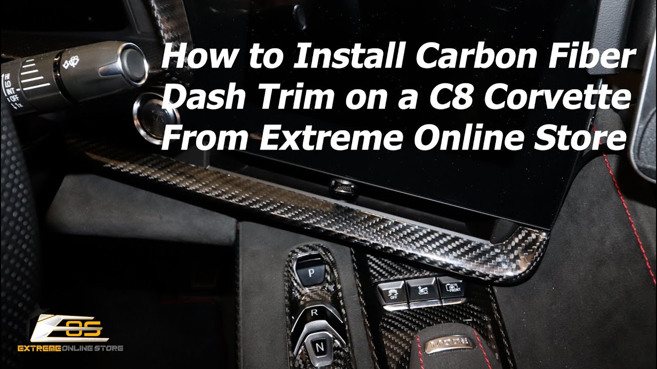 How to Install Carbon Fiber Dash Trim in a C8 Corvette - YouTube