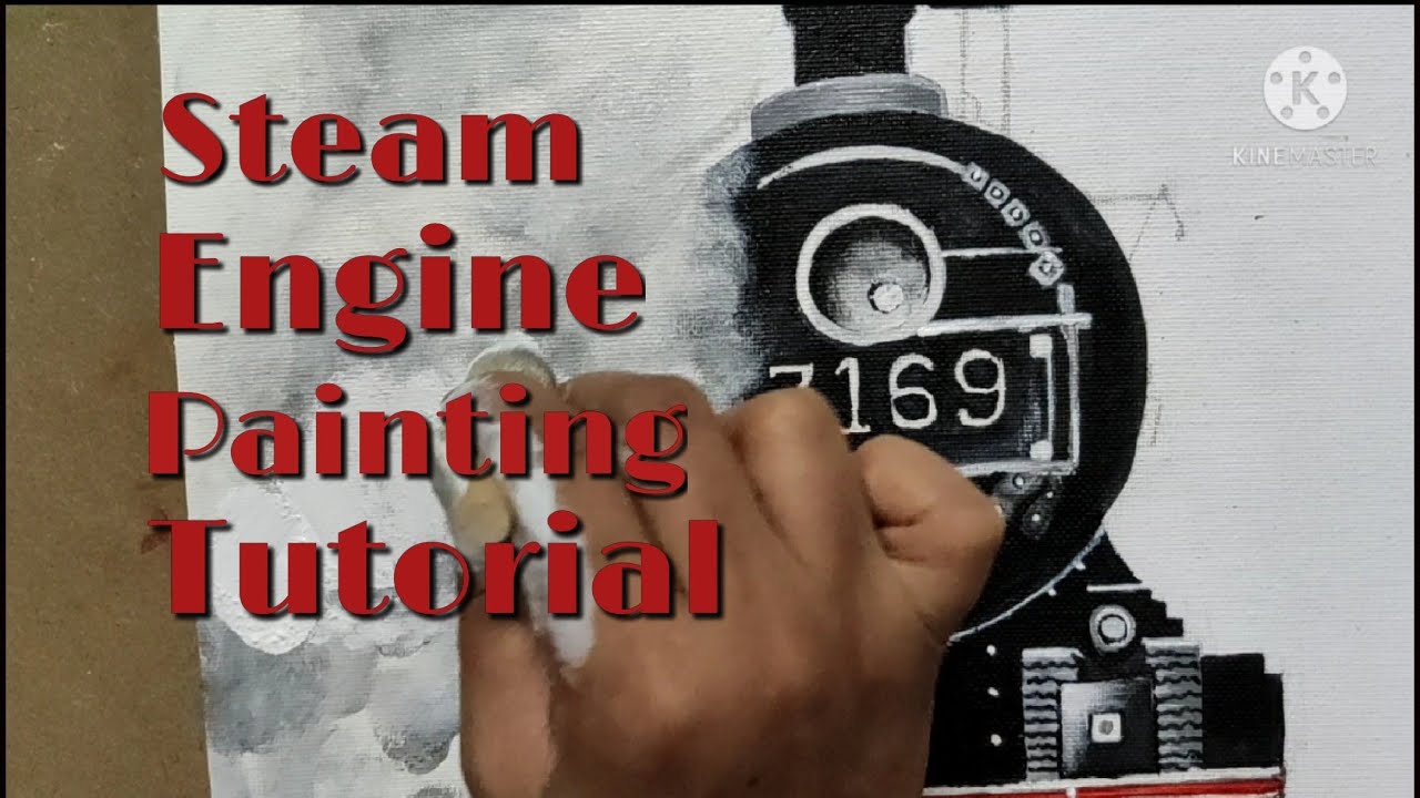 Steam Engine Acrylic Painting | By Avani Deshpande | - YouTube