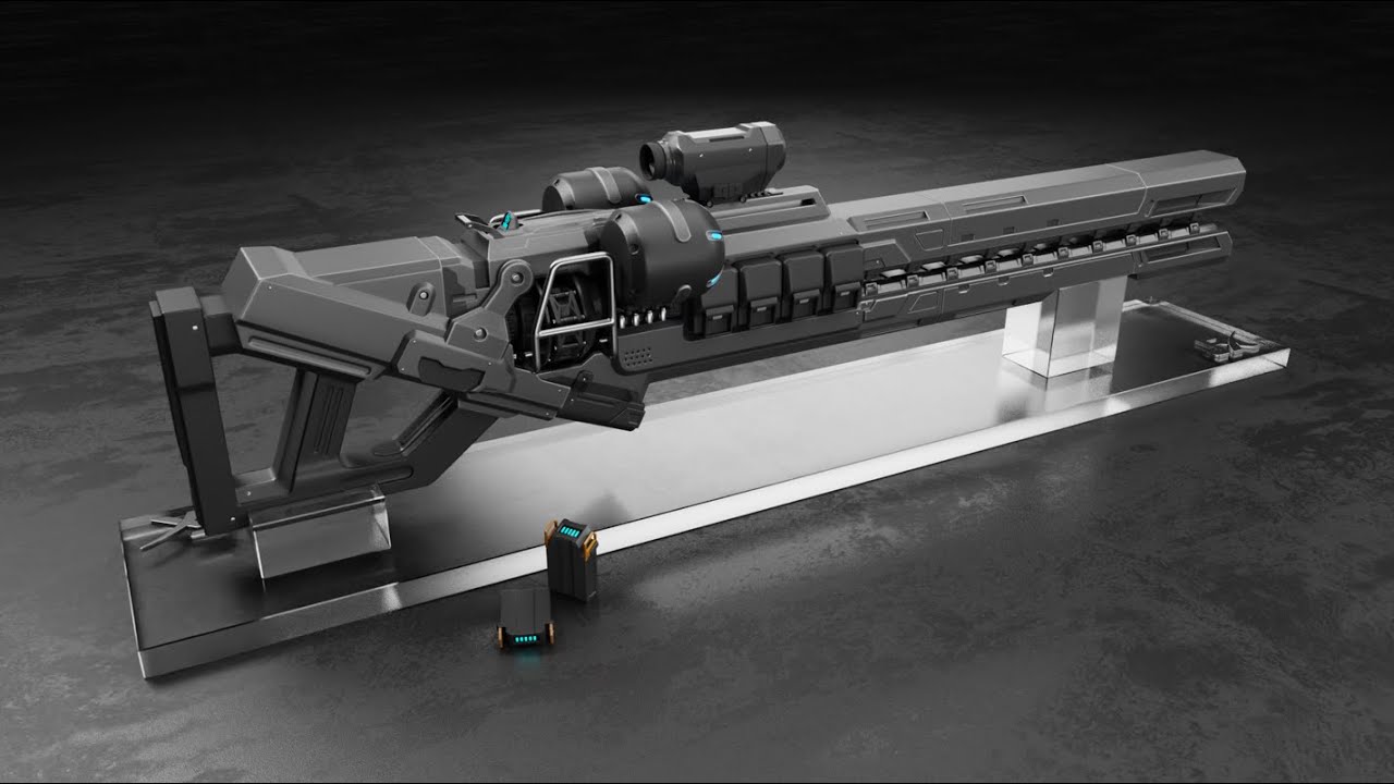 【blender】Energy rifle - YouTube