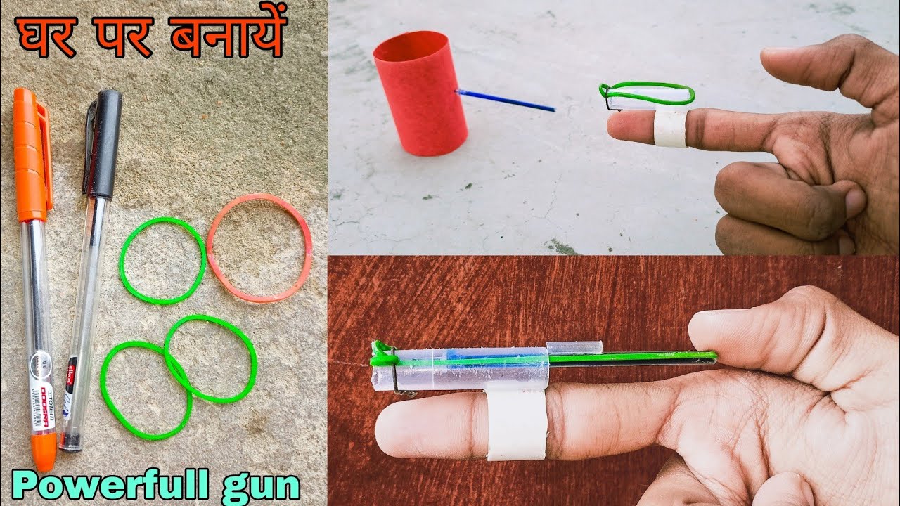 How to make a finger gun | how to make powerfull gun | how to make ...